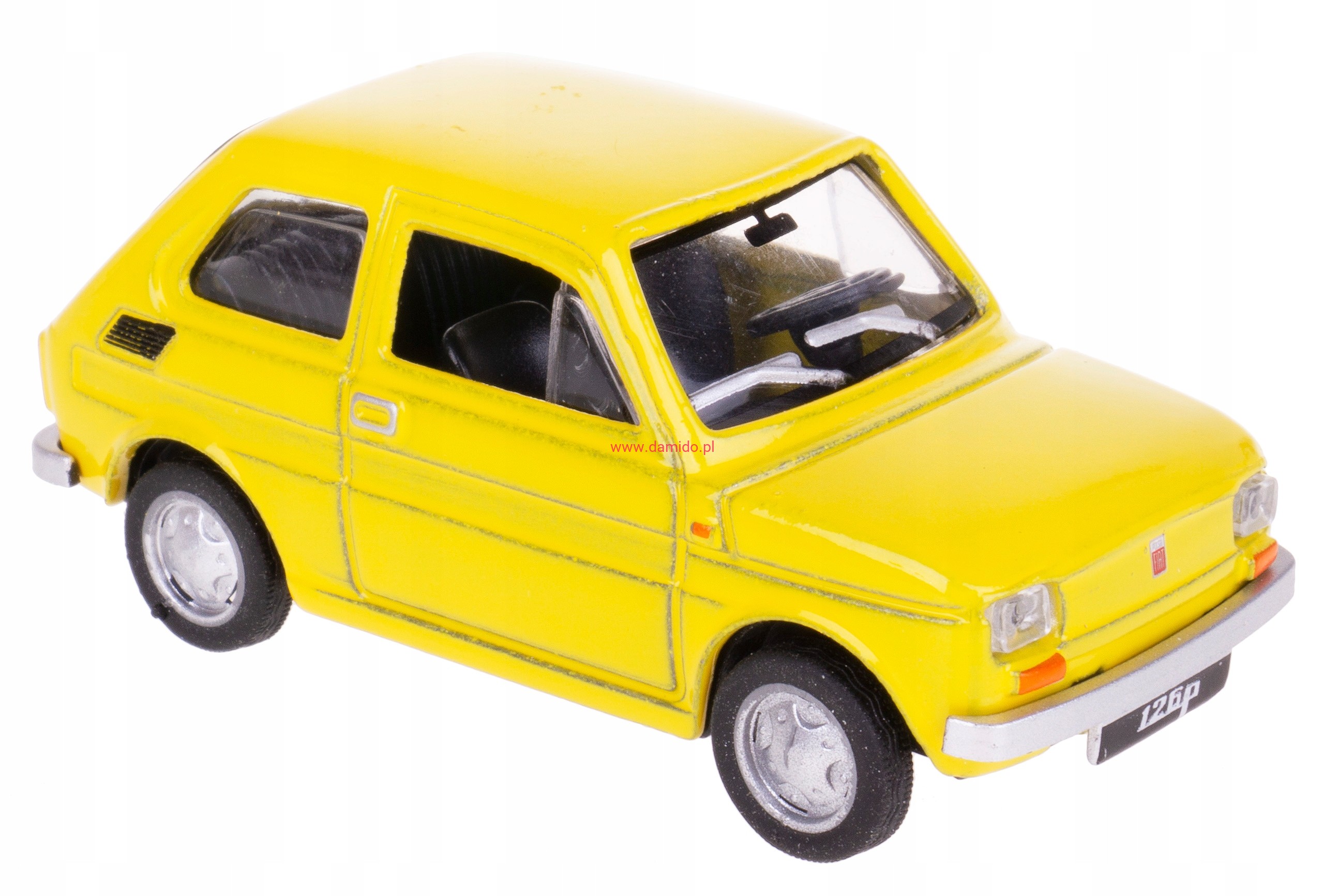 FIAT 126p MALUCH MODEL METAL KOLEKCJA PRL 1:43 ŻÓŁ Sklep z zabawkami ...